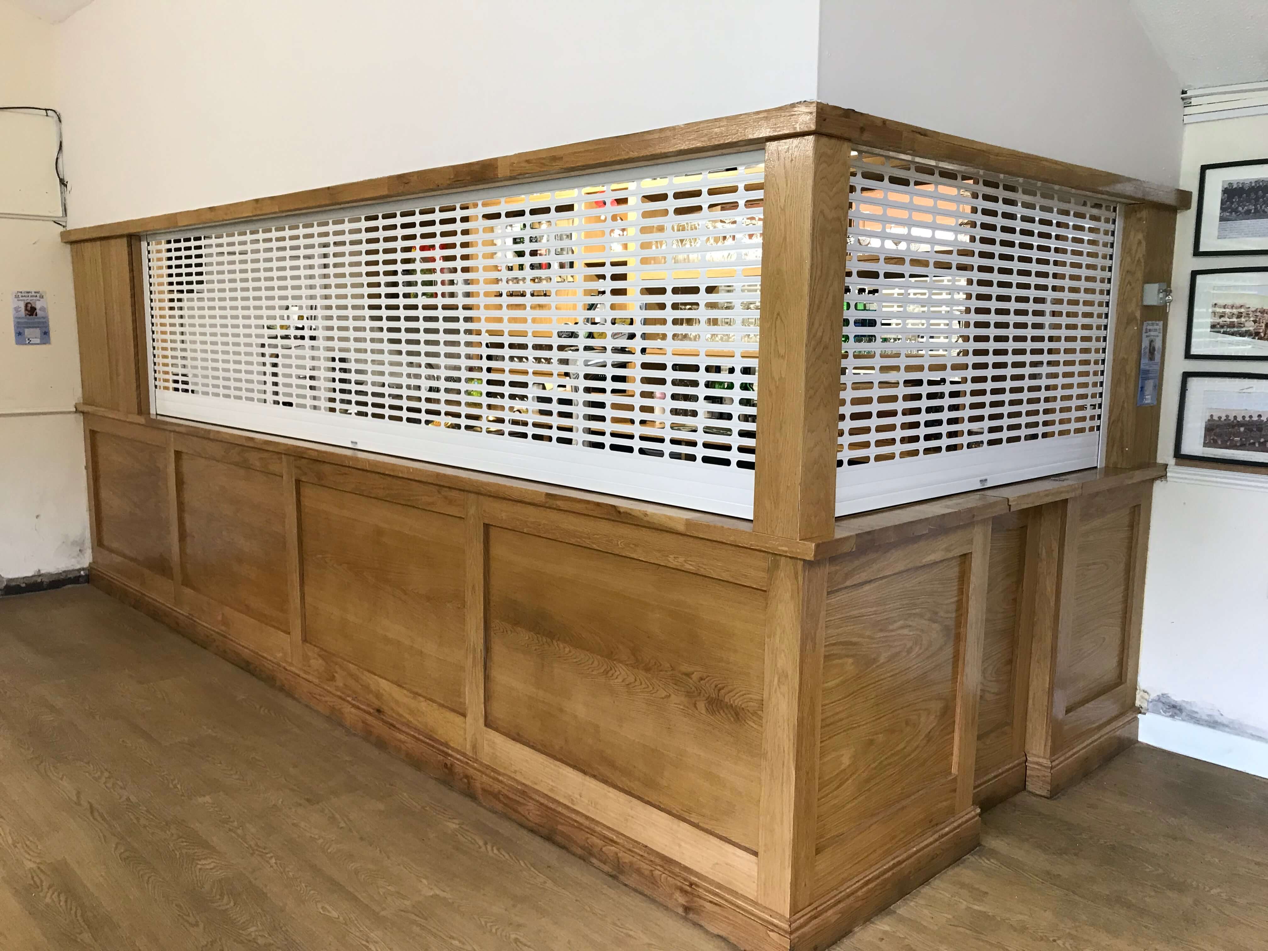 Security bar shutters fitted at Chipping Sodbury Rugby Club