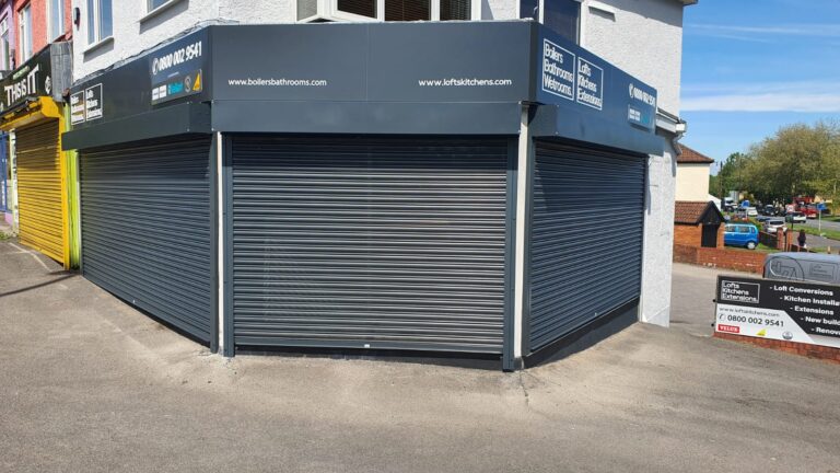 Shopfront security roller shutter Bristol - Brunel Doors Ltd, Bristol
